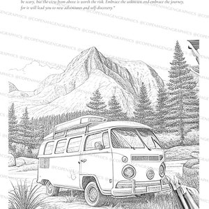 Coloring Book | 19 Dreamy Vans | Adult Coloring Book | coloring Book ...