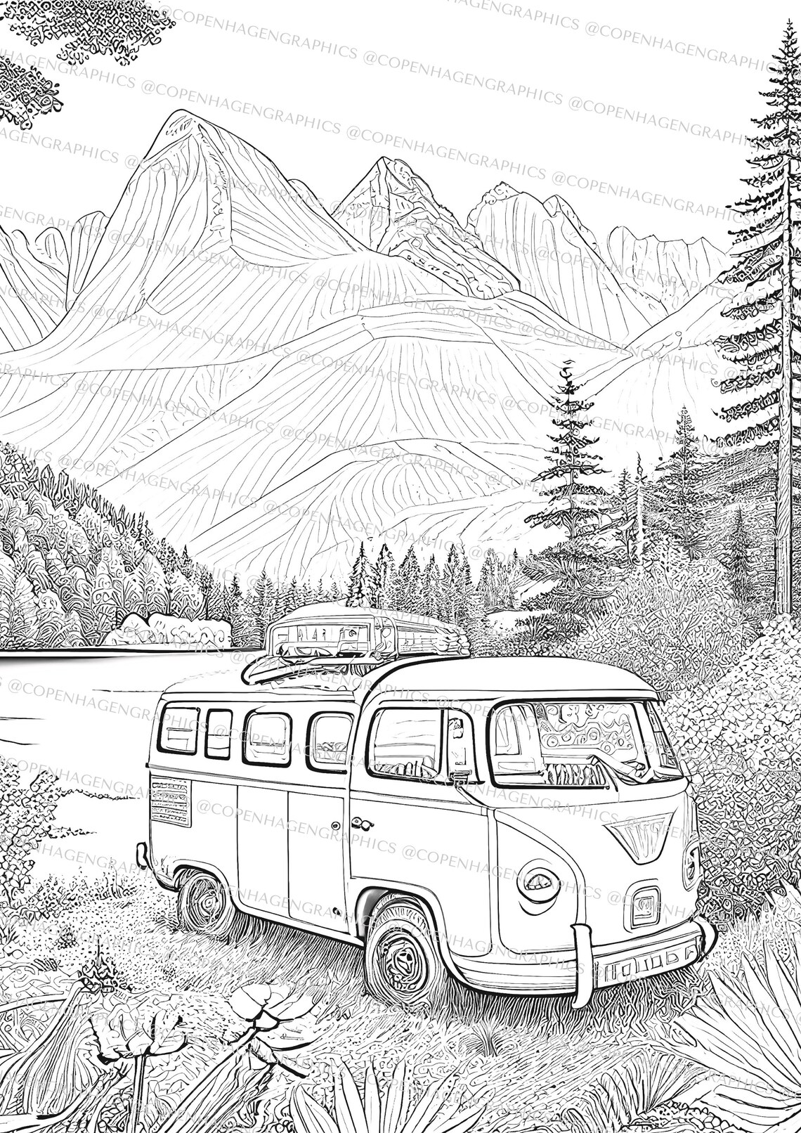 Coloring Book 19 Dreamy Vans Adult Coloring Book coloring Book Pdf ...