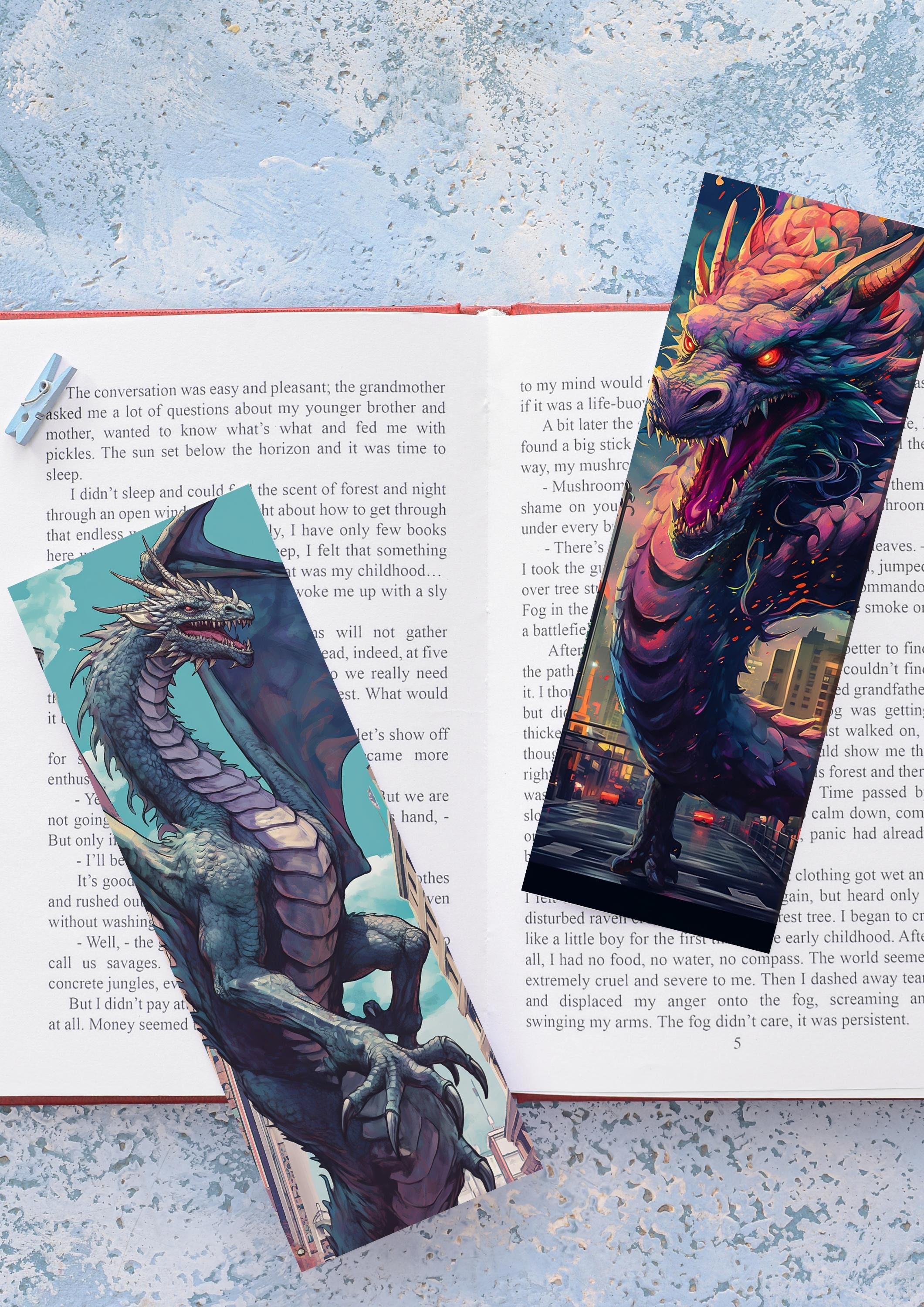 15 Dragon Bookmarks Marque Page, Instant Download, Bookmark Bundle ...