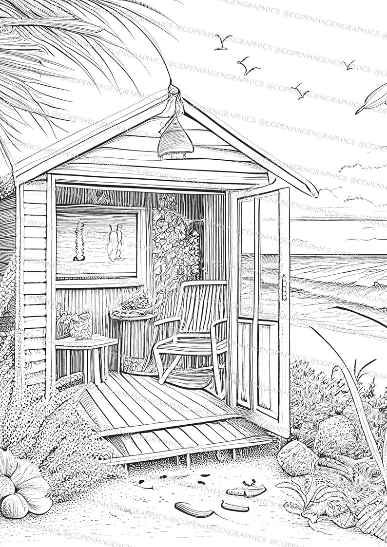 Coloring Book 18 Dreamy Cabins Adult Coloring Book coloring Book Pdf ...