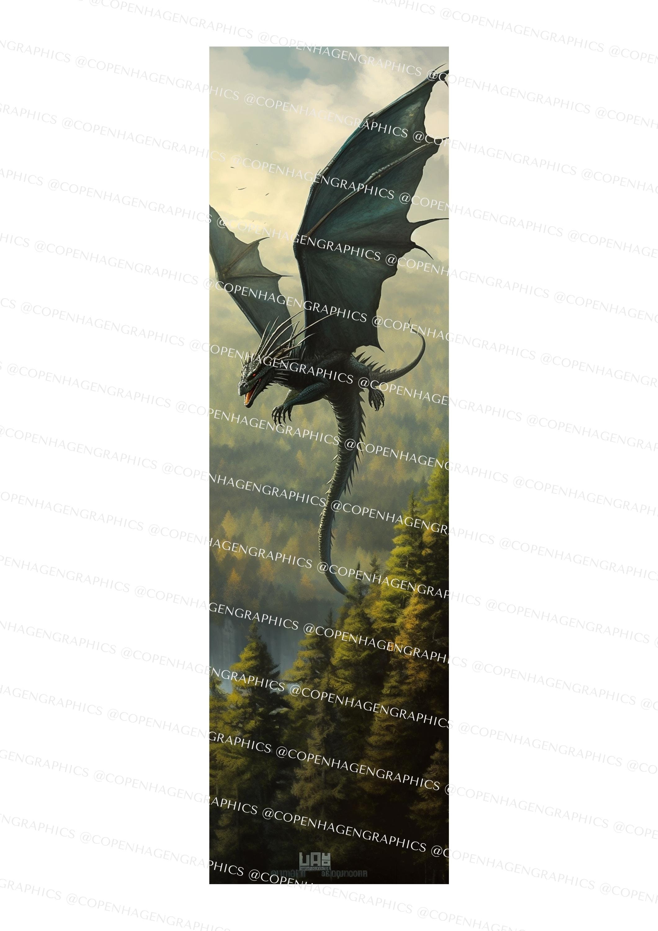 15 Dragon Bookmarks Marque Page, Instant Download, Bookmark Bundle ...