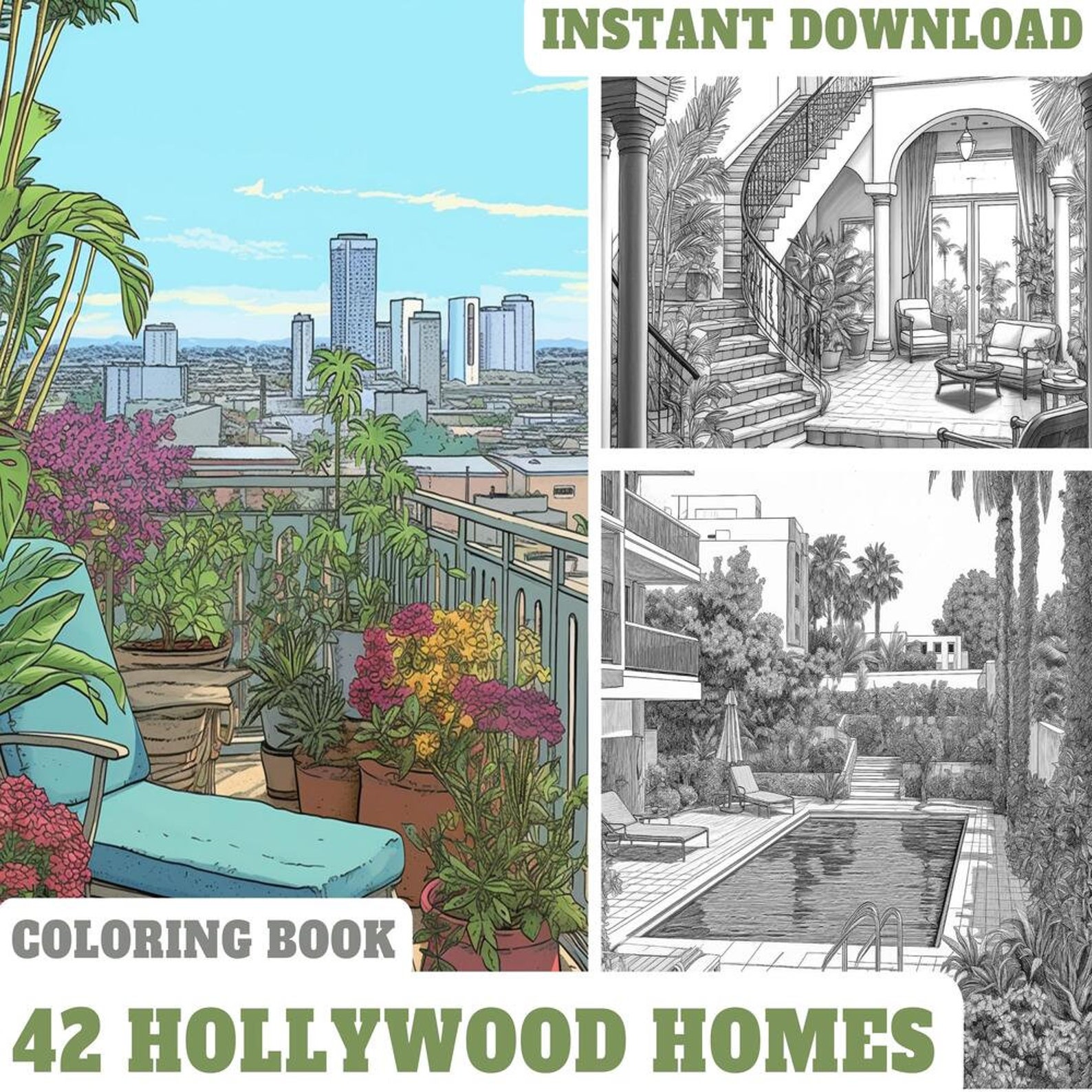 42 Hollywood Coloring Pages - Printable PDF, Stoner Coloring Page ...