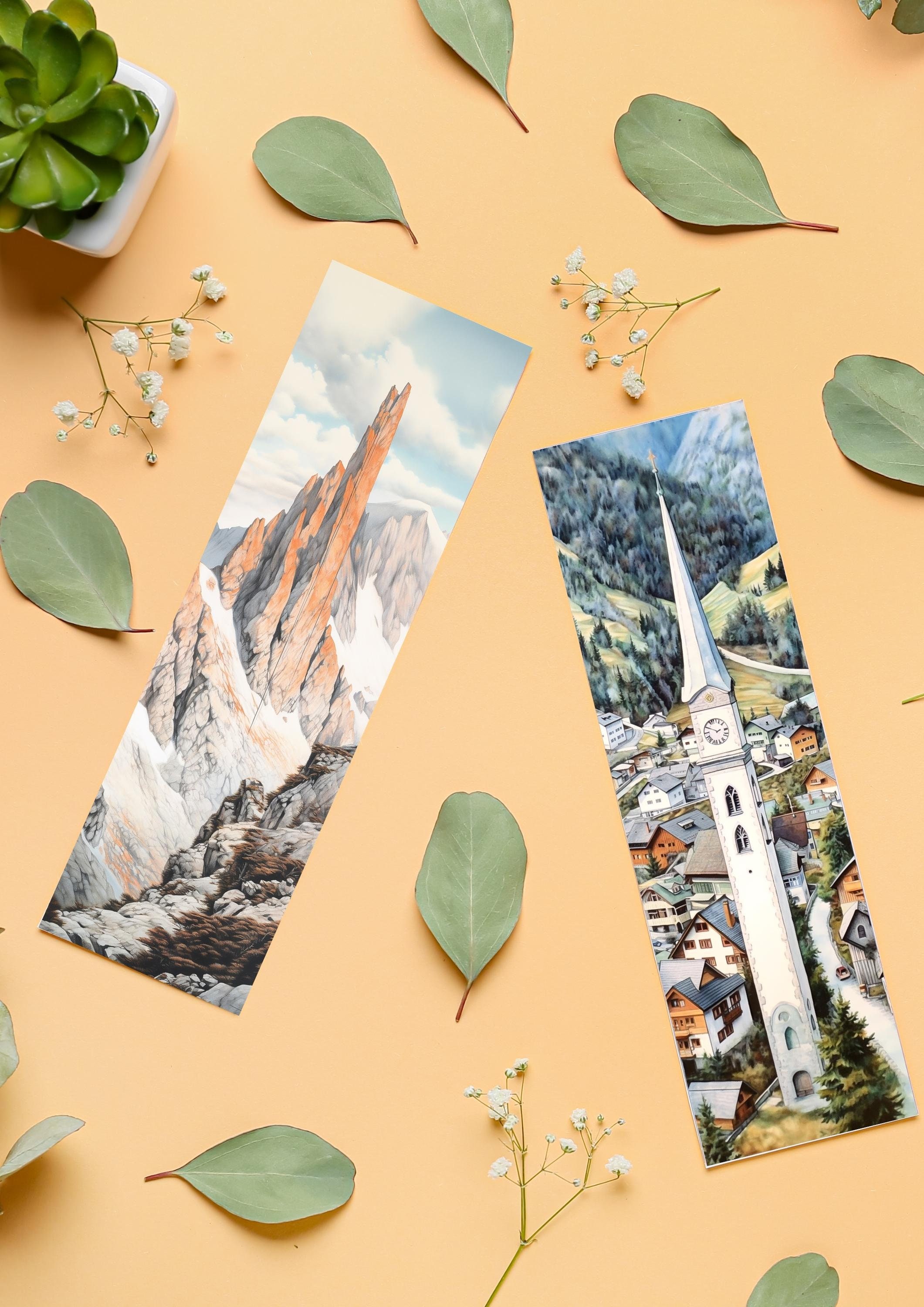 14 Mountain Bookmarks Marque Page, Instant Download, Bookmark Bundle ...