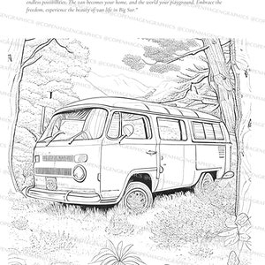 Coloring Book | 19 Dreamy Vans | Adult Coloring Book | coloring Book ...