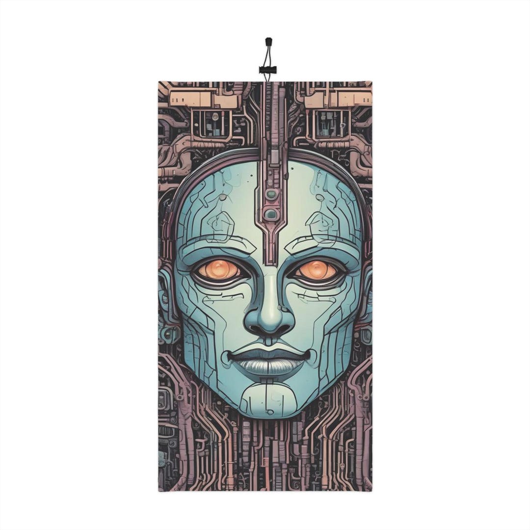Neck Gaiter, Cyber Punk Gator Design, Winter Face Scarf, Face Covering ...