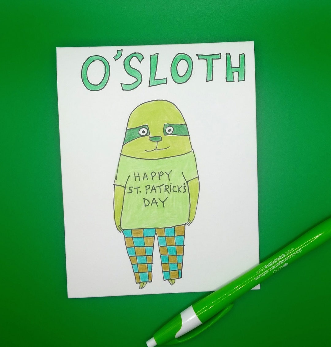 Funny St. Patrick's Day Card, Cute St. Patrick's Day Card, St. Patrick ...