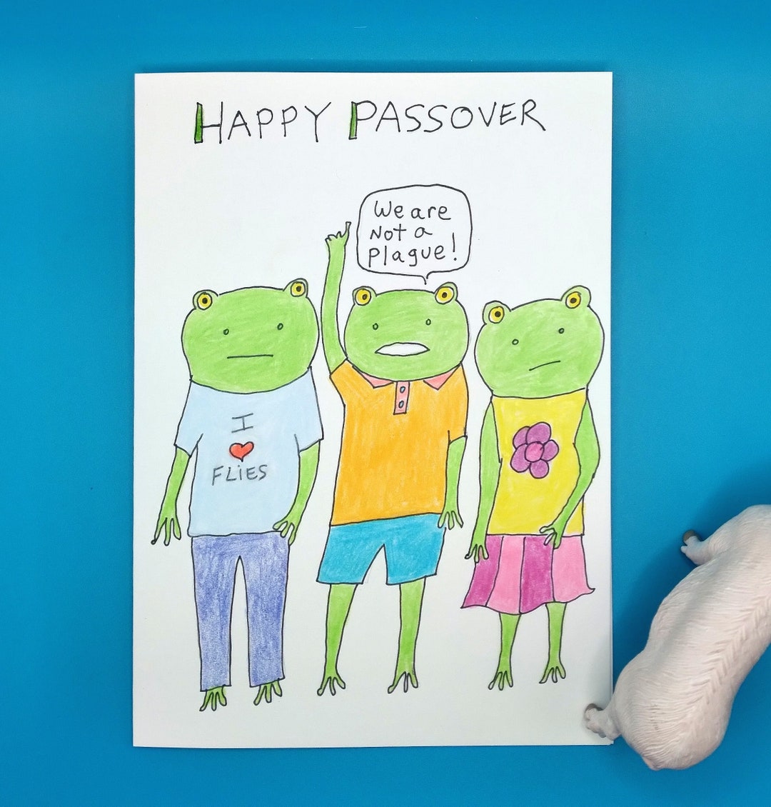 Happy Passover, Passover Card, Funny Passover Card, Passover Frogs ...