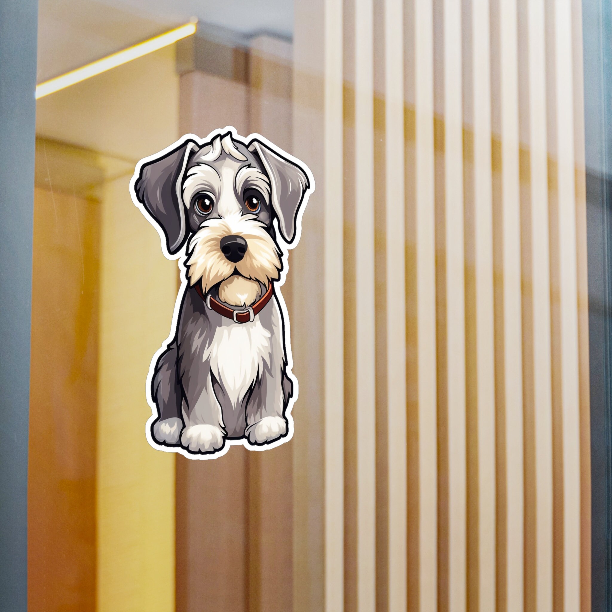 Miniature Schnauzer Dog Decal Sticker, Sticker for Journal Notebook for ...