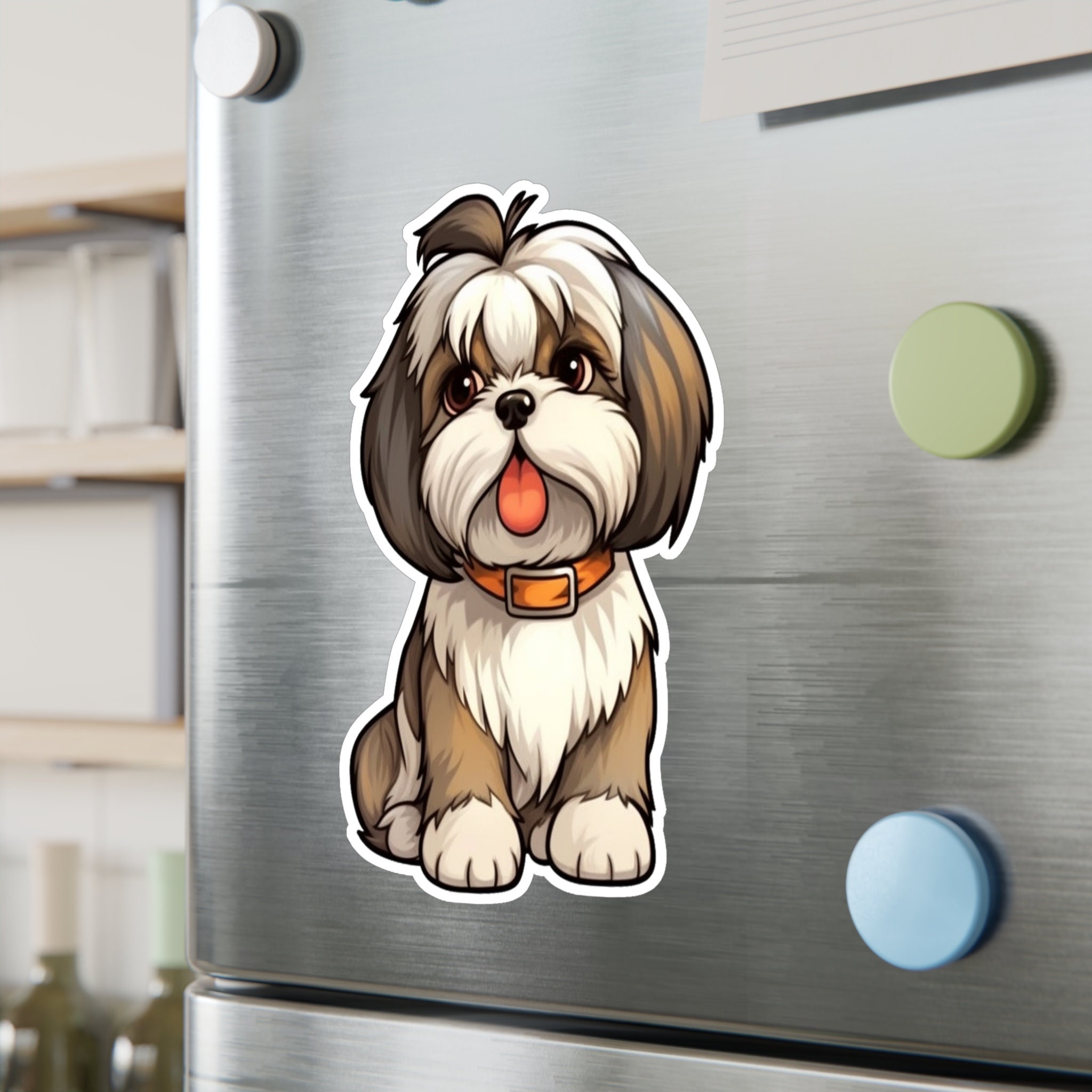 Shih Tzu Dog Decal Sticker, Sticker for Planner Journal Notebook for ...