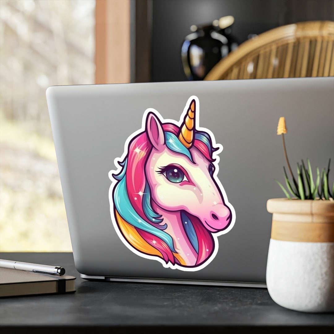 Magical Unicorn Decal Sticker, Colorful Sticker for Journal, Notebook ...