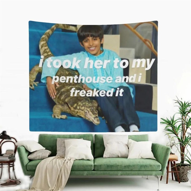 Ravi I Took Her to My Penthouse and I Freaked It Tapestry - Etsy