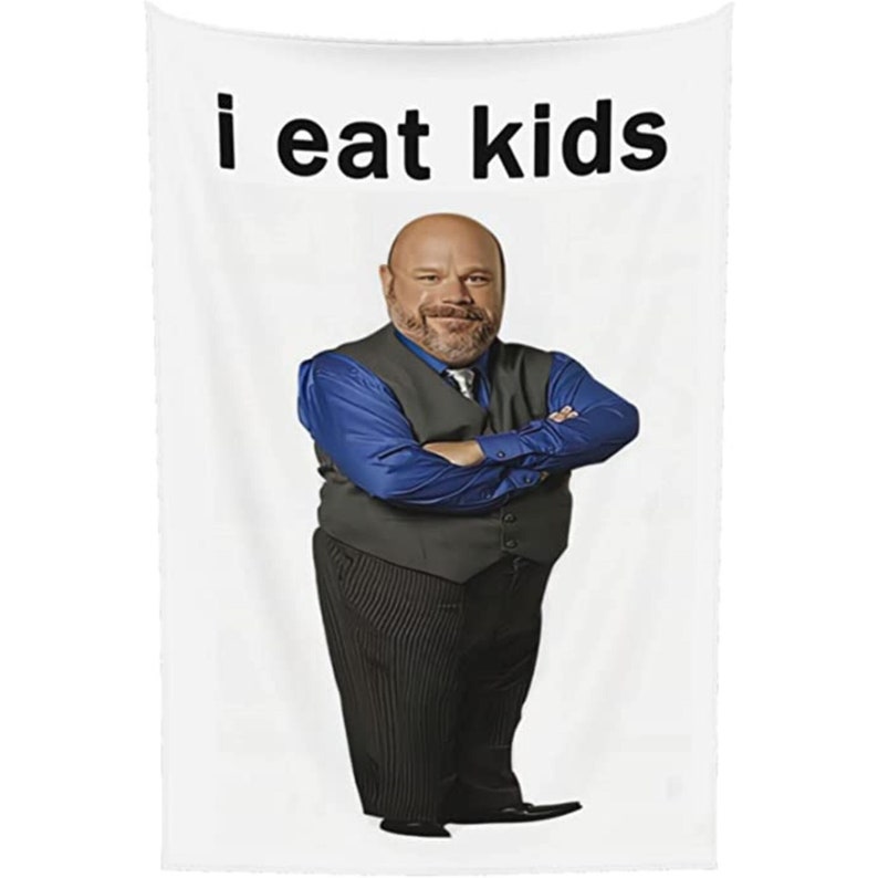 Bertram I Eat Kids Funny Tapestry Meme Poster Wall Hanging - Etsy