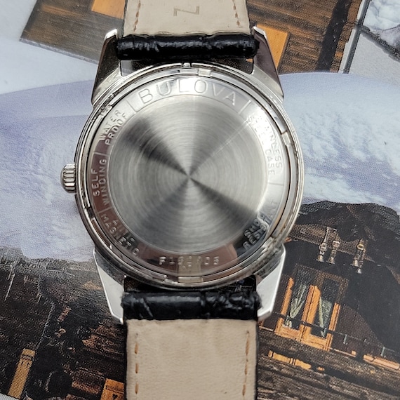 Vintage 1968 Bulova Automatic 17 Jewel Linen Dial Wri… - Gem