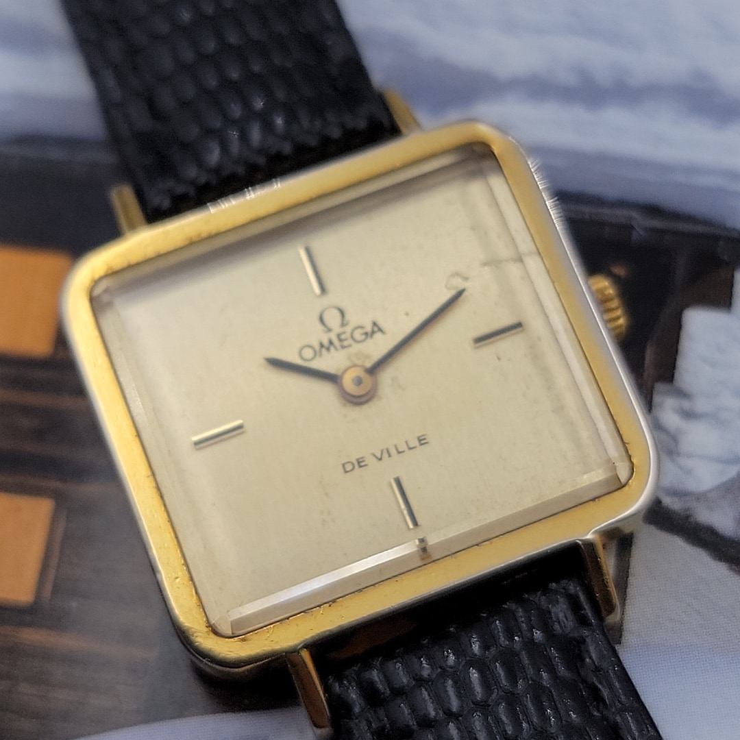 Vintage 1970s Women Omega Deville Manual Wind Excellent Running ...