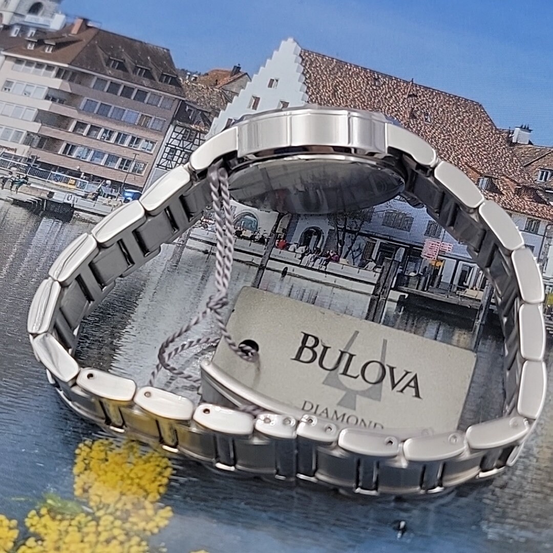 Bulova Diamond 96R19 30mm Stainless Steel Case With Stainless Steel ...
