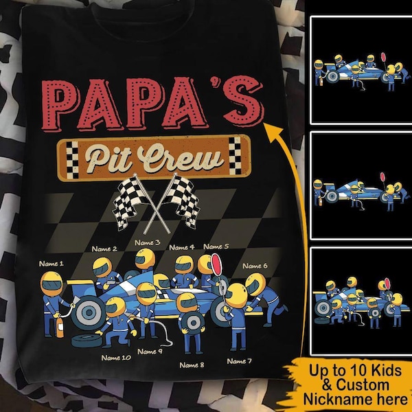 Grandpa Pit Crew Shirt - Etsy
