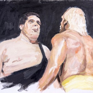 Andre Vs Hulk Oil Painting - Etsy