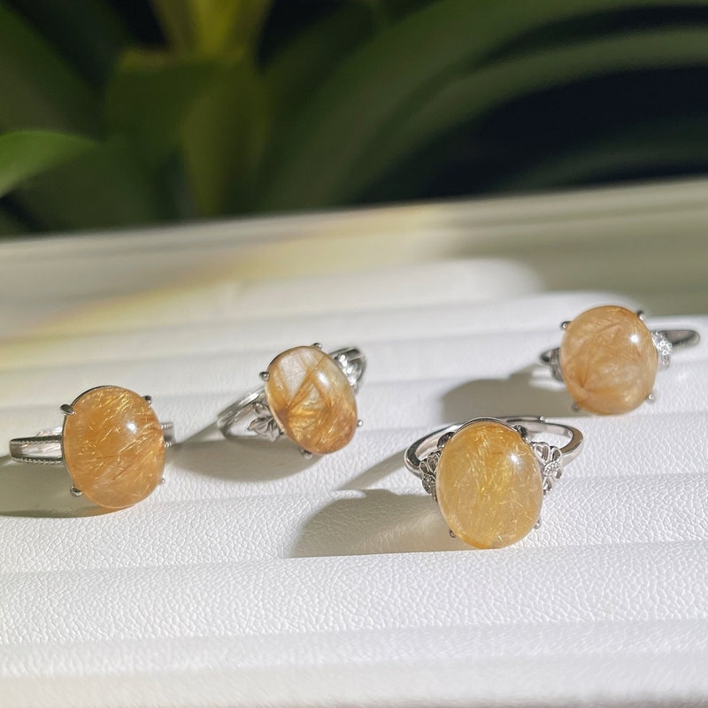 Healing Crystals Ring - Etsy