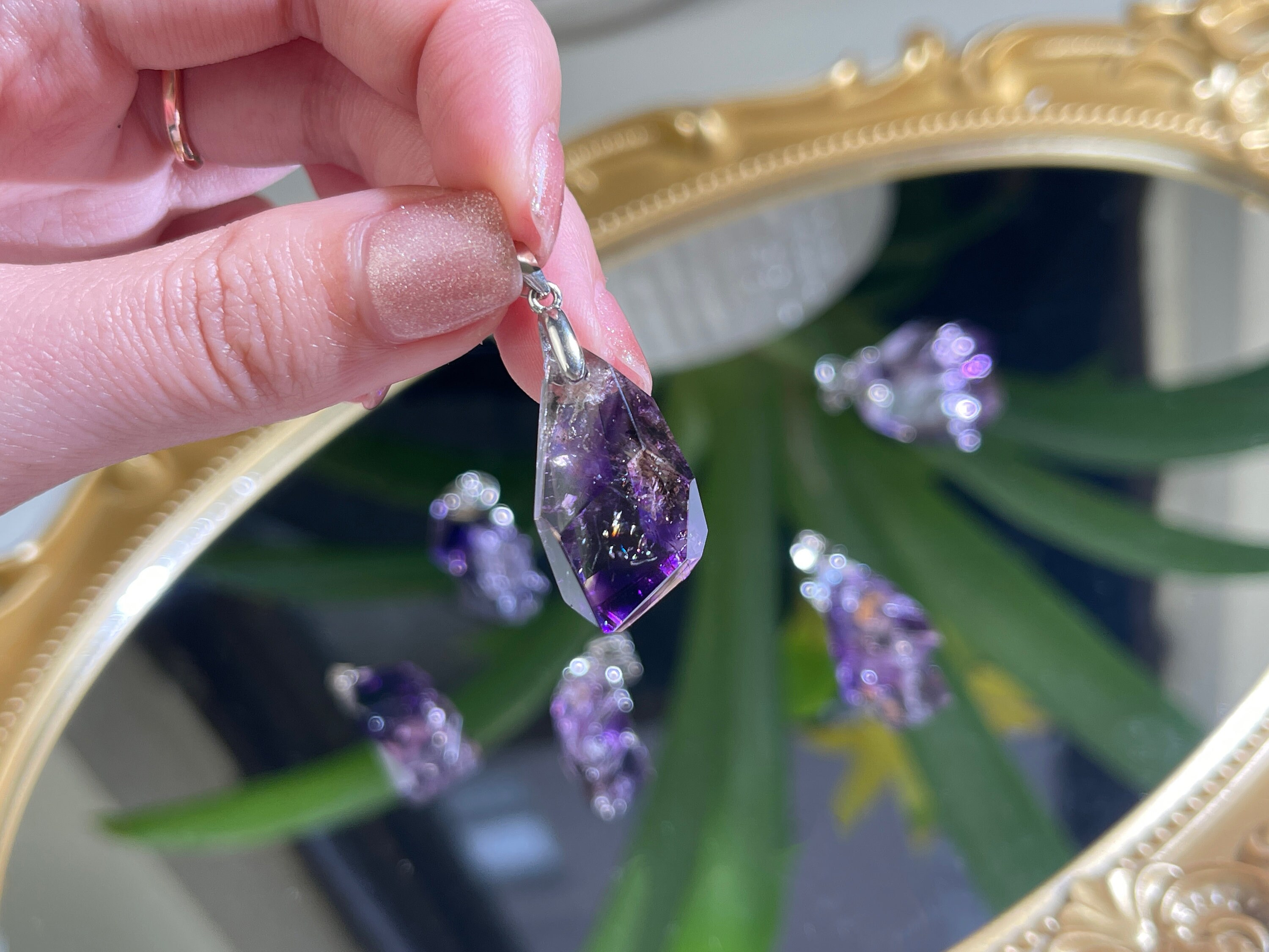 HIGH GRADE Super Seven Crystal Pendant in Sterling Silver, Melody Stone ...
