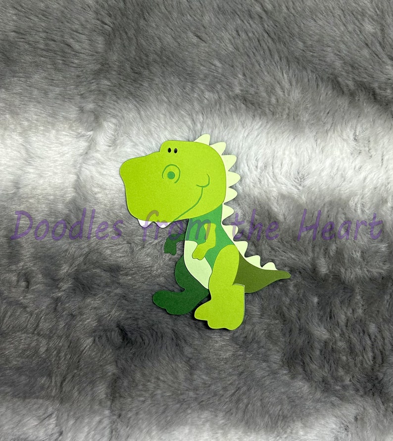 SVG Dinosaur T-rex Layered Cardstock - Etsy
