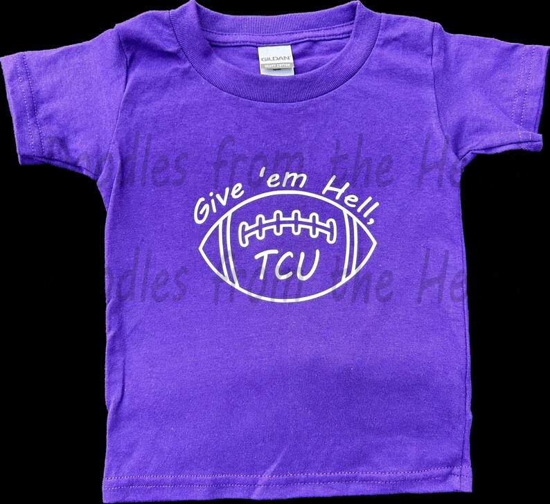 SVG Give 'em Hell TCU Football Horned Frogs - Etsy