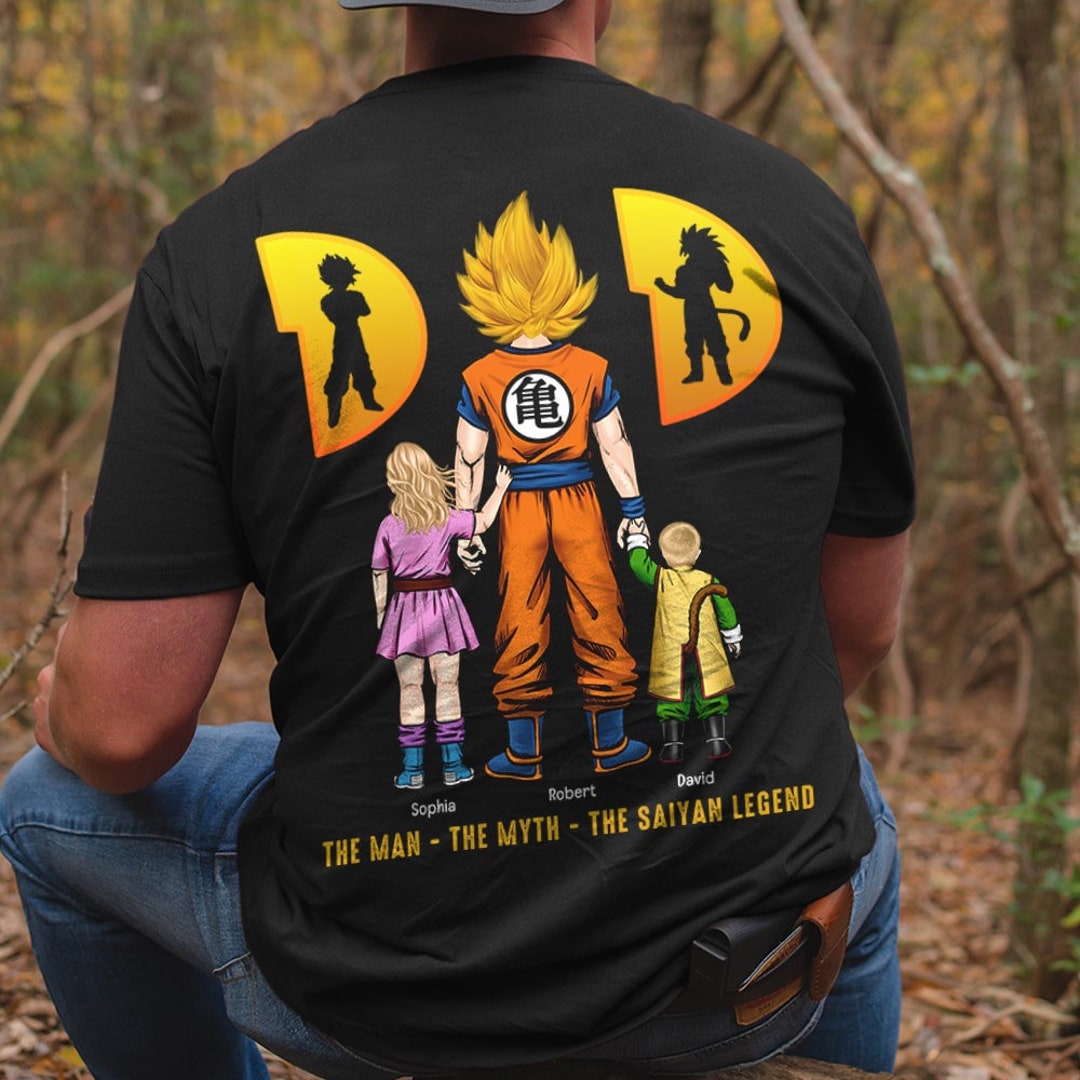 Super Saiyan Dad Shirt Personalized Super Saiyan Daddy Etsy