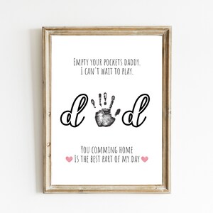 Dad Poem Dad Handprint Art Craft Father's Day Kids Baby - Etsy