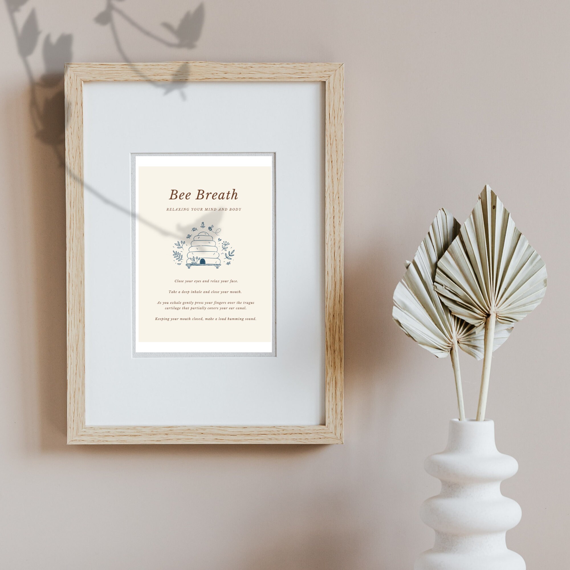 Mindful Breathing Exercise - Bee Breath - Etsy