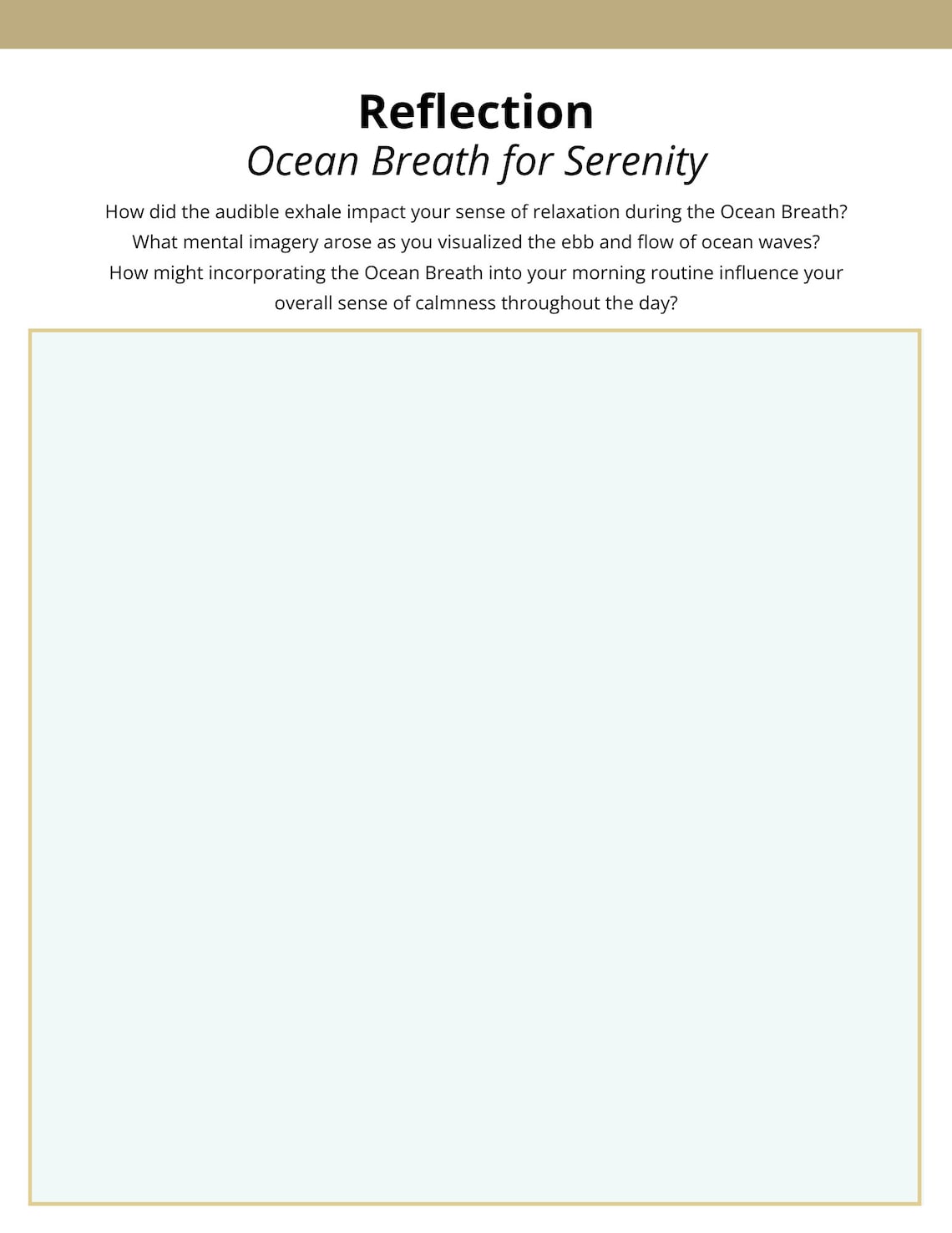 Powerful Breathing Exercise: Ocean Breath for Serenity | Guided ...