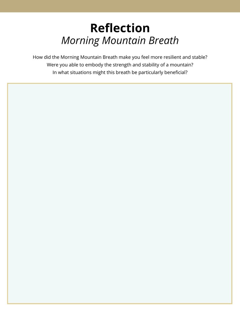 Powerful Breathing Exercise: Morning Mountain Breath | Guided Breathing ...