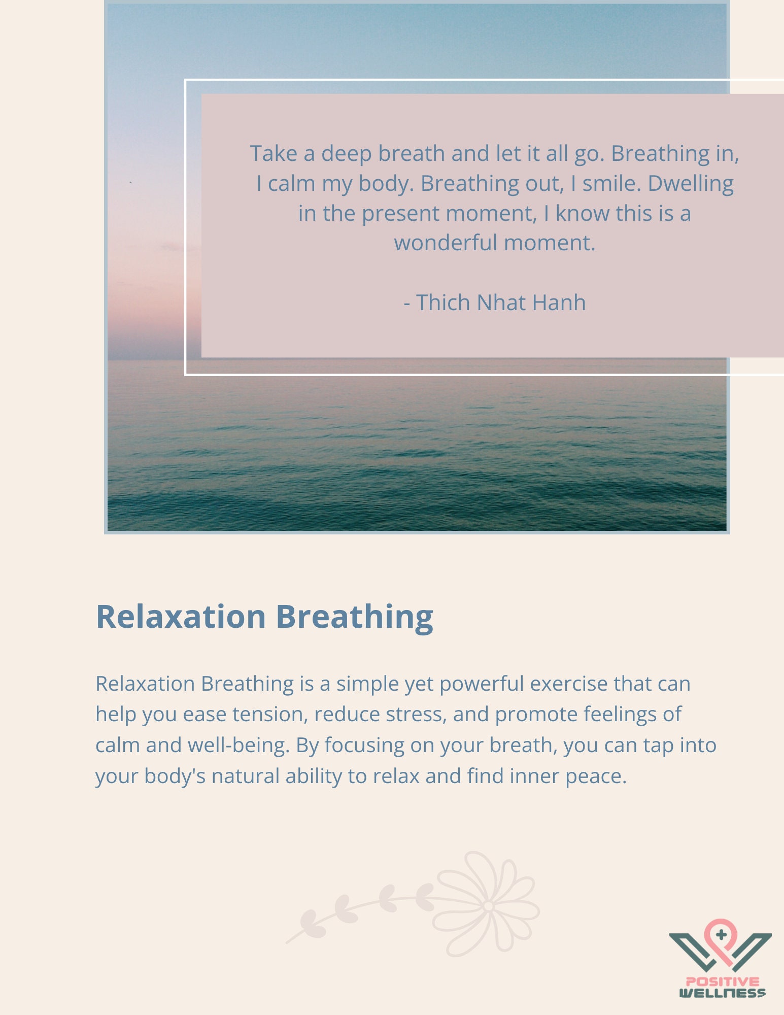 Calming Relaxation Breathing: Instant Digital Download - Stress ...