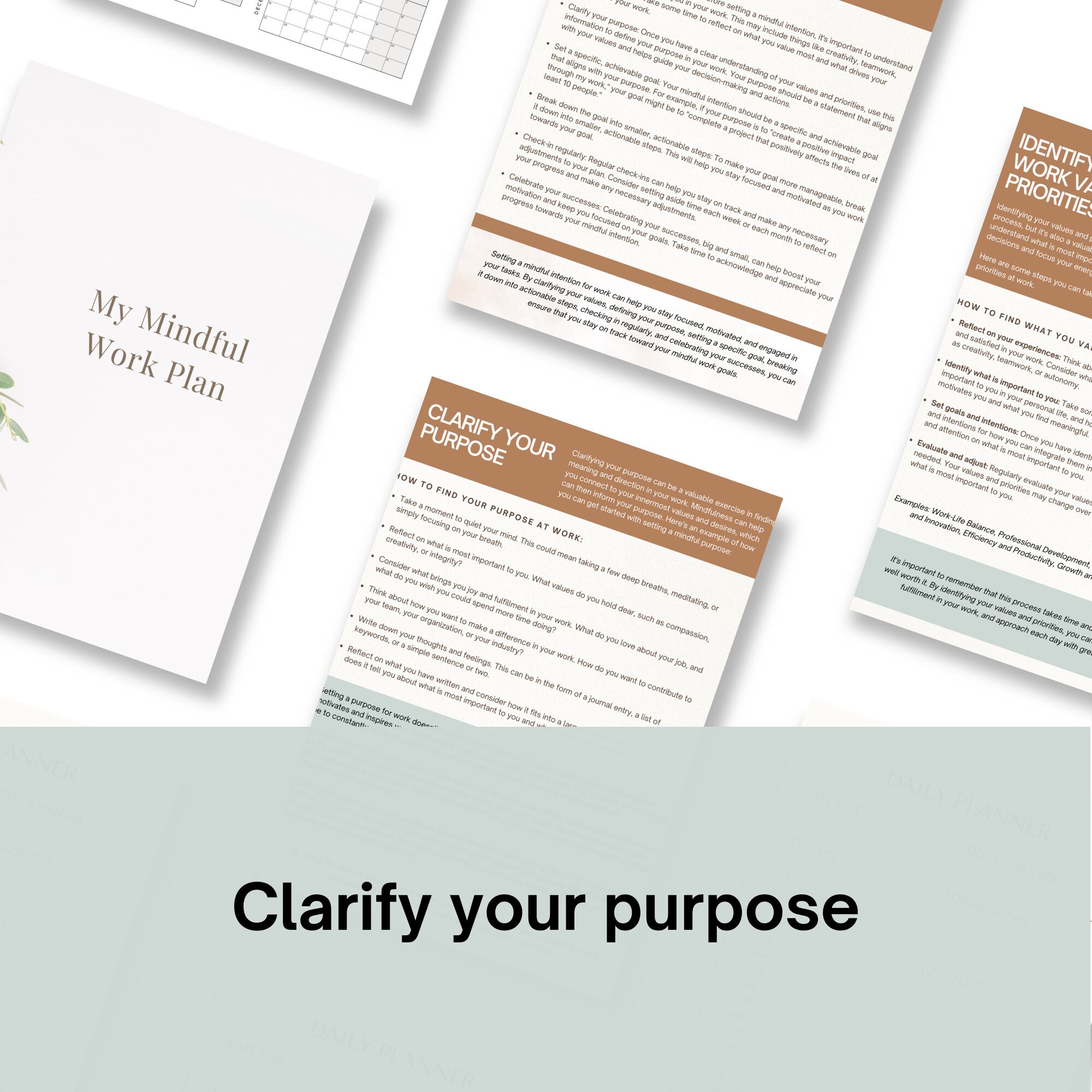 The Ultimate Mindfulness for Work Planner, Workplace Wellness , Mindful ...