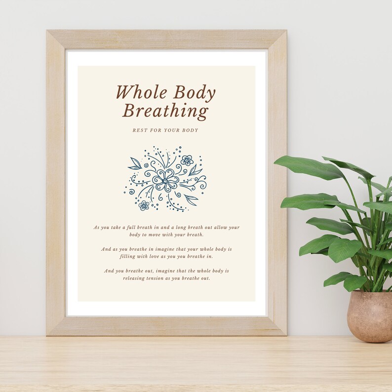 Mindful Breathing Exercise Whole Body Breathing - Etsy