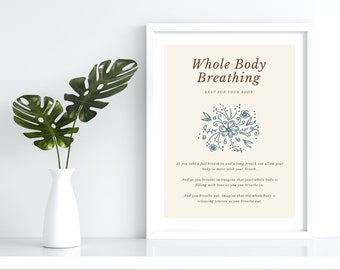 Mindful Breathing - Smell the Flower, Blow Out the Candle - Etsy