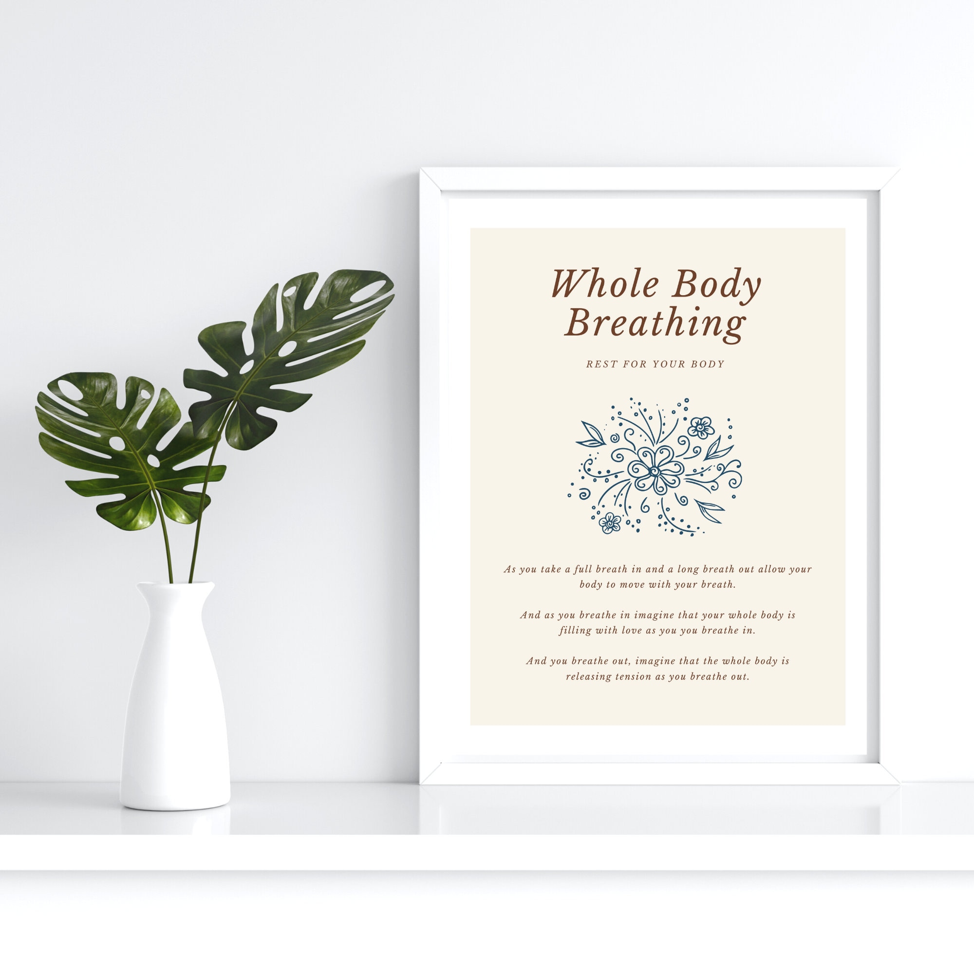 Mindful Breathing Exercise - Whole Body Breathing - Etsy