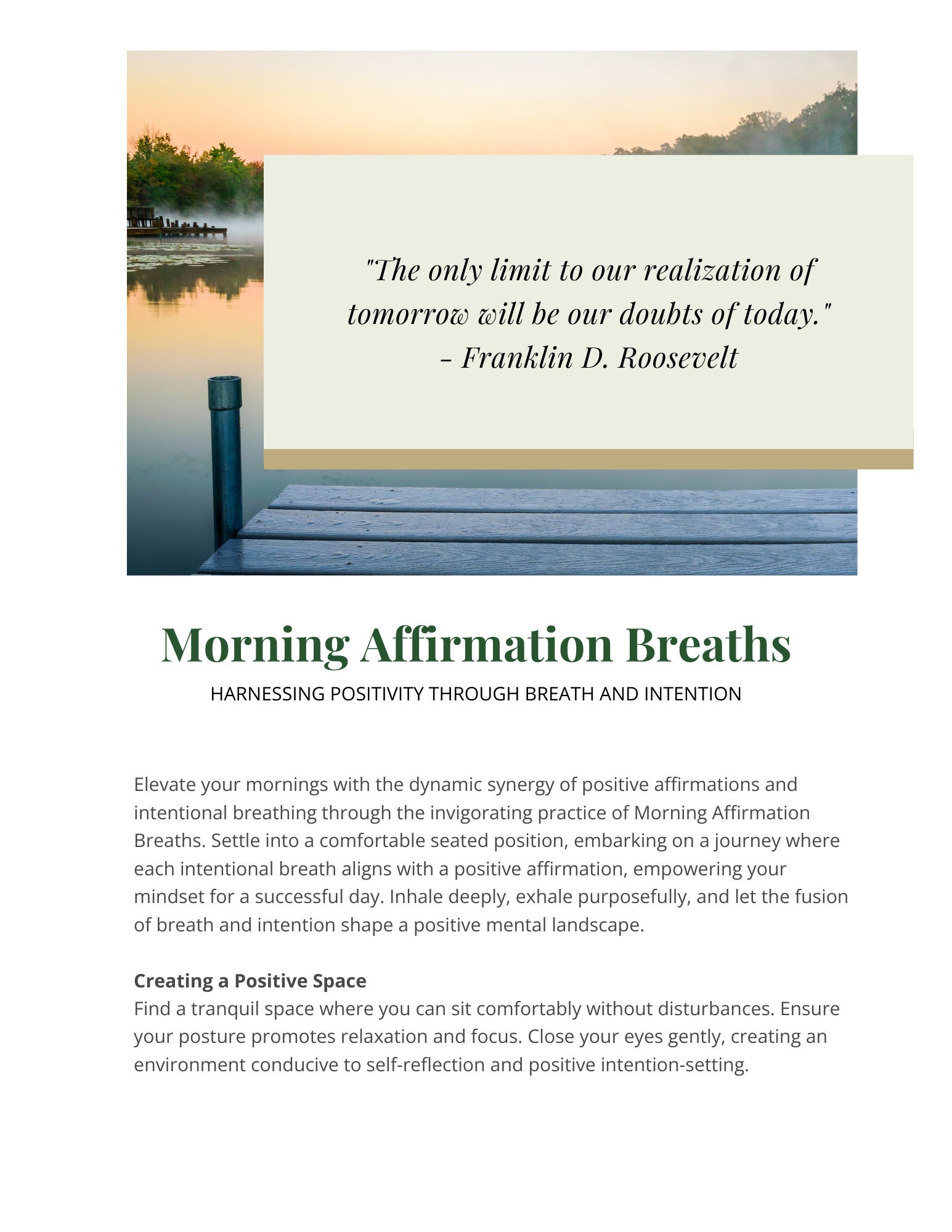 Powerful Breathing Exercise: Morning Affirmation Breaths | Guided ...