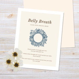 Mindful Breathing Exercise - Belly Breath - Etsy