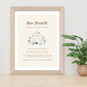 Mindful Breathing Exercise - Bee Breath - Etsy