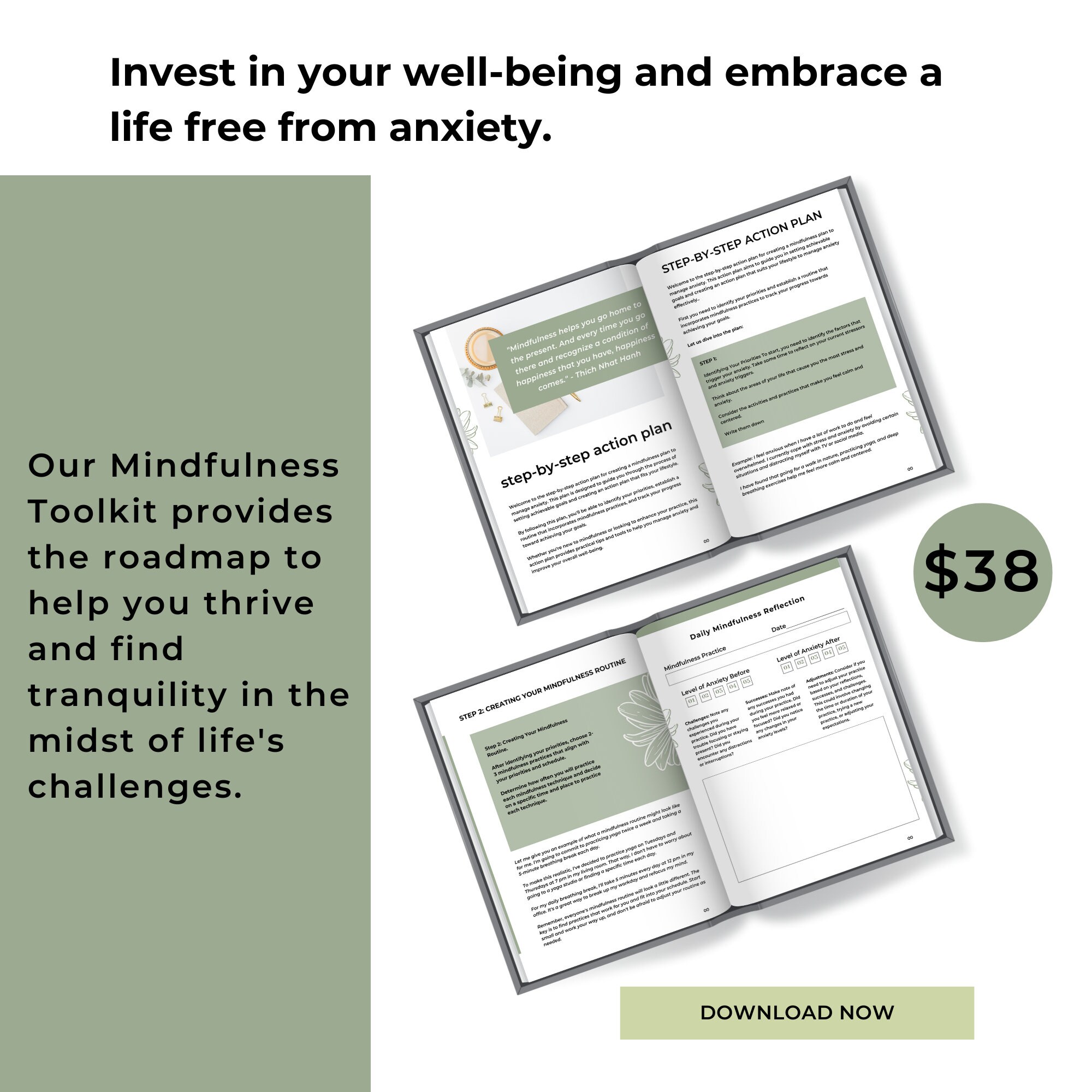 A Comprehensive Mindfulness Toolkit for Managing Anxiety Guided Journal ...