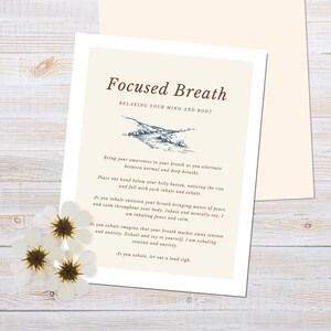 Mindful Breathing Exercise - Focused Breathing - Etsy