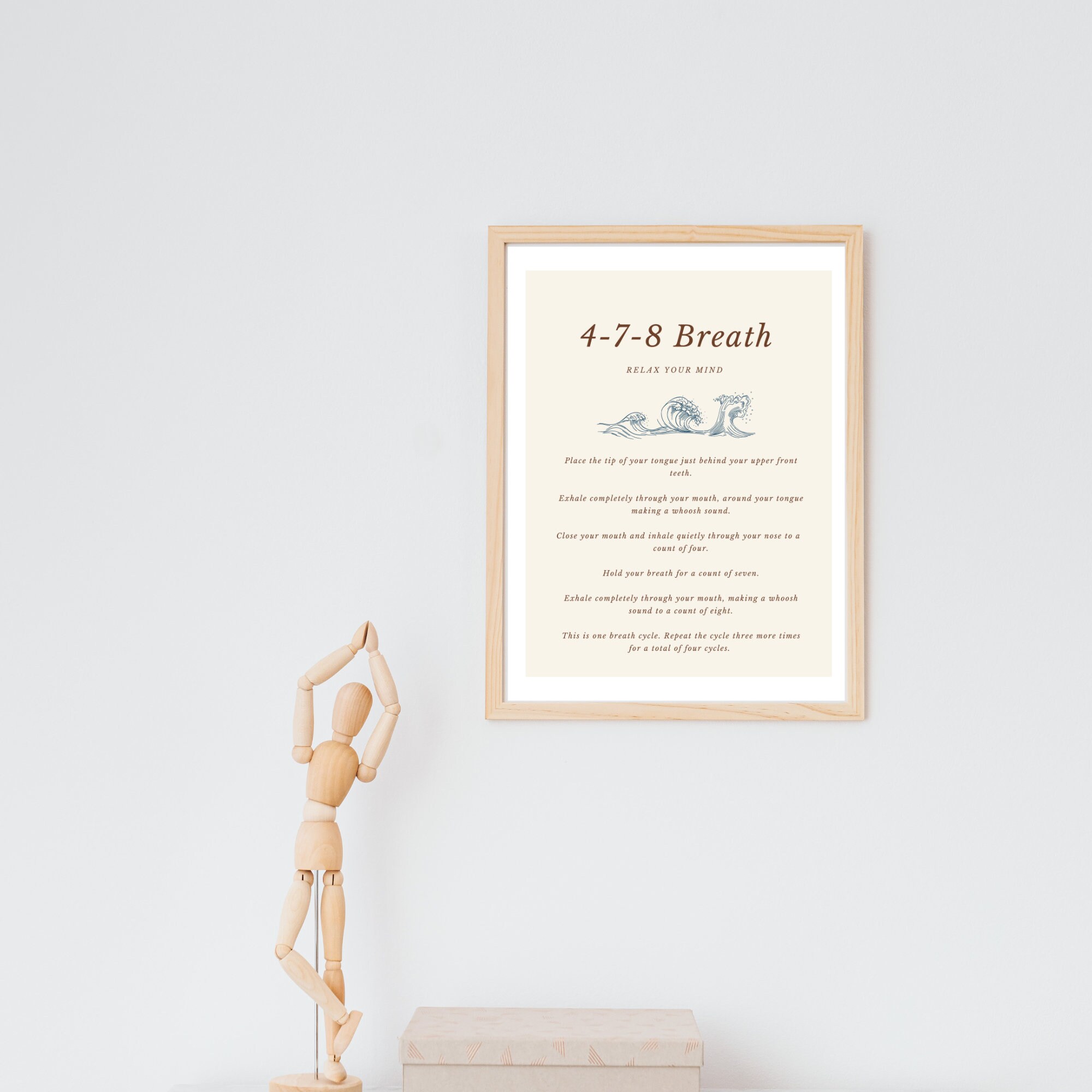 Mindful Breathing Exercise 4-7-8 Breath - Etsy