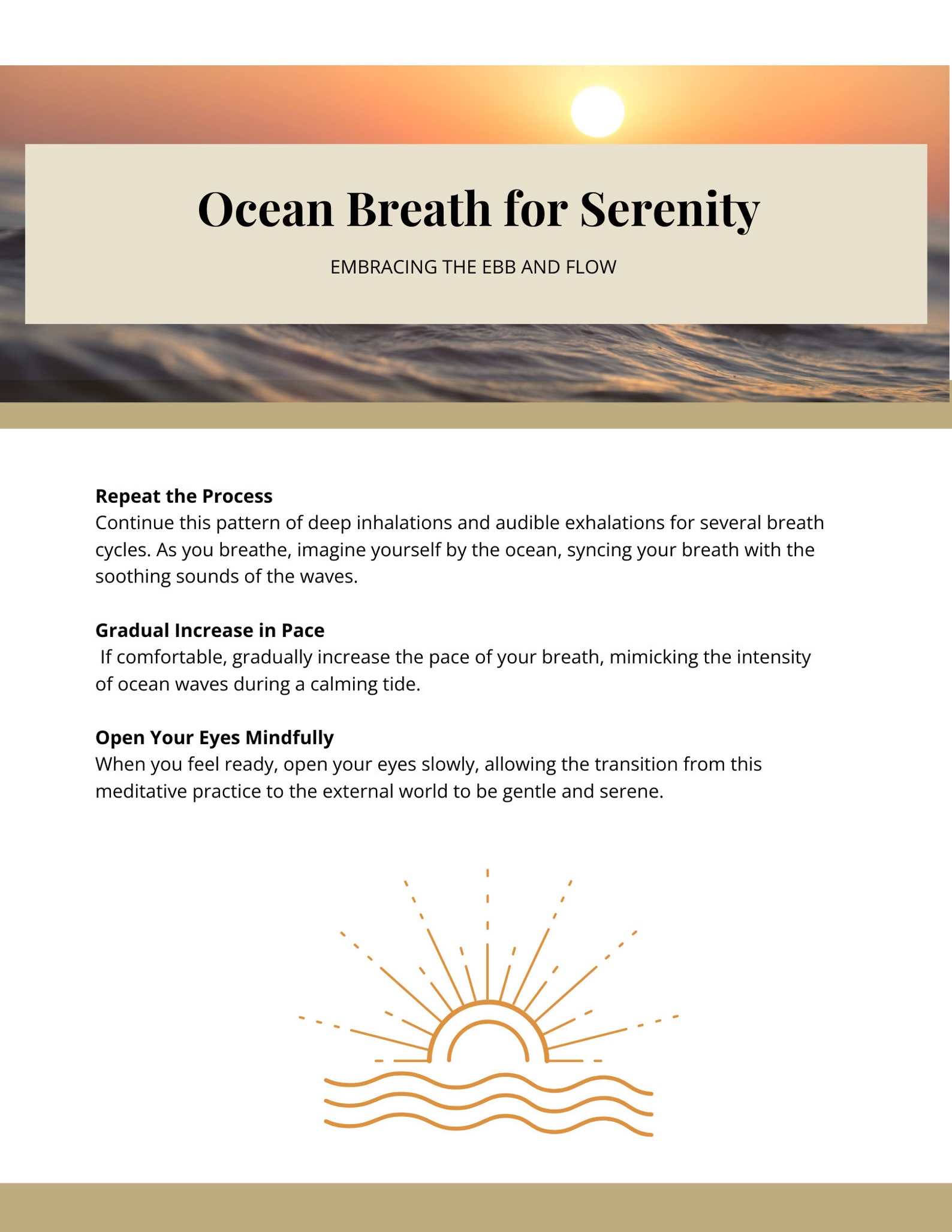 Powerful Breathing Exercise: Ocean Breath for Serenity Guided Breathing ...