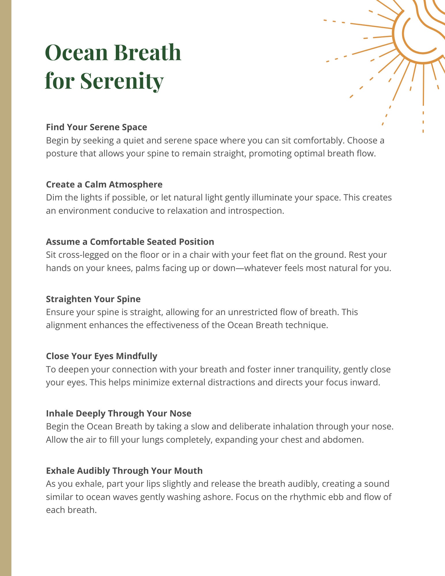 Powerful Breathing Exercise: Ocean Breath for Serenity | Guided ...