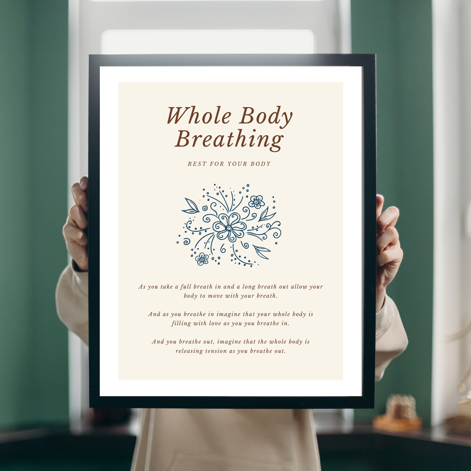 Mindful Breathing Exercise - Whole Body Breathing - Etsy