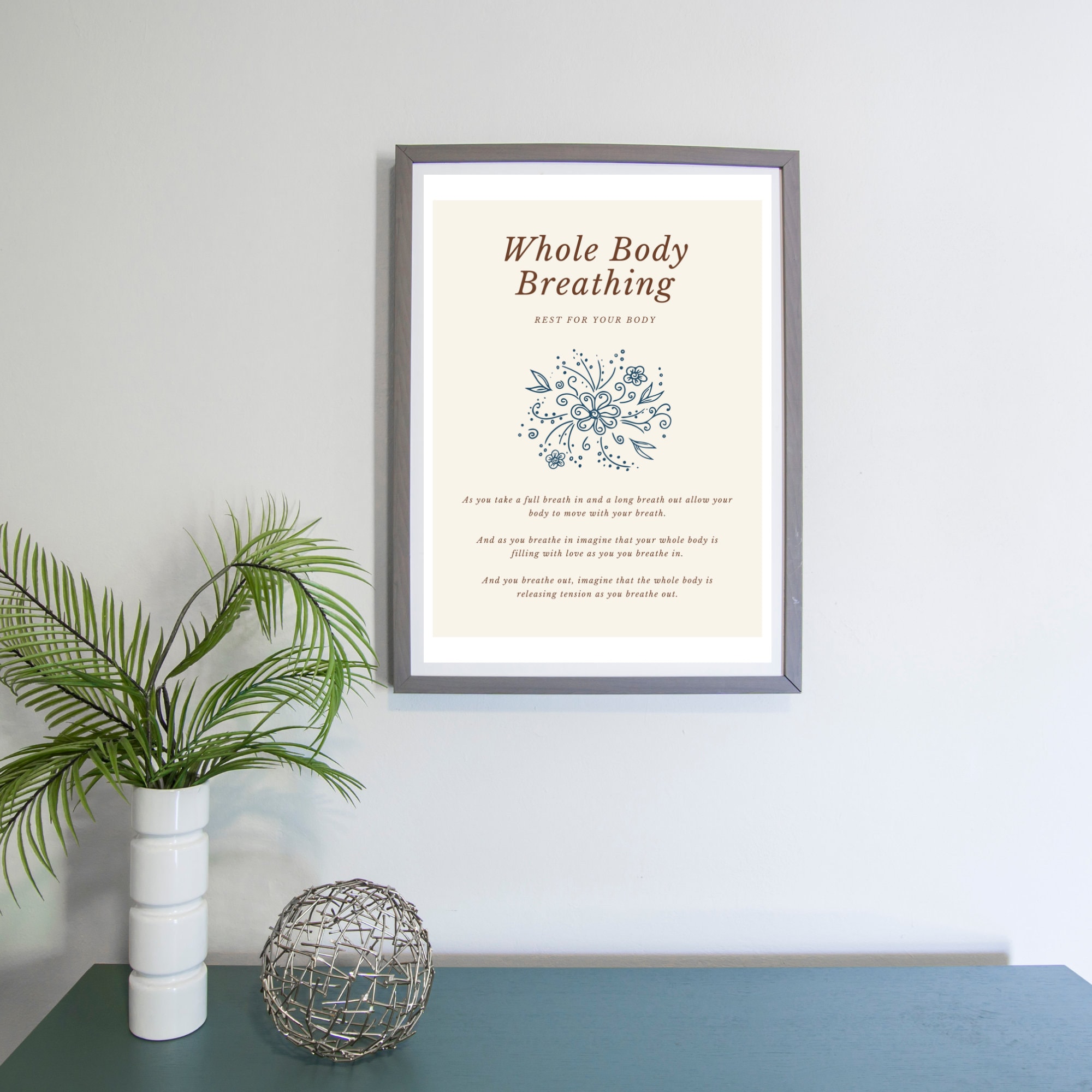 Mindful Breathing Exercise - Whole Body Breathing - Etsy