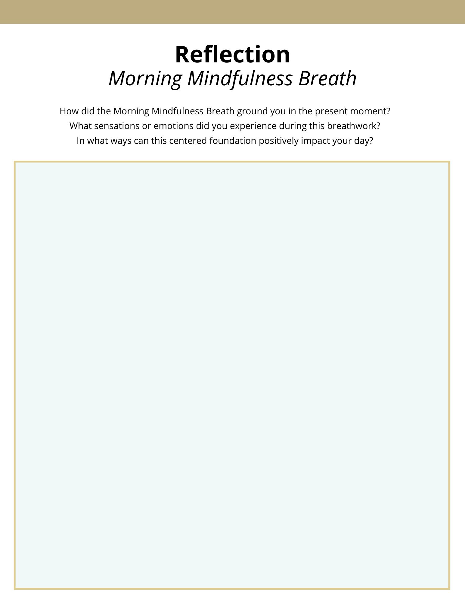 Powerful Breathing Exercise: Morning Mindfulness Breath | Guided ...