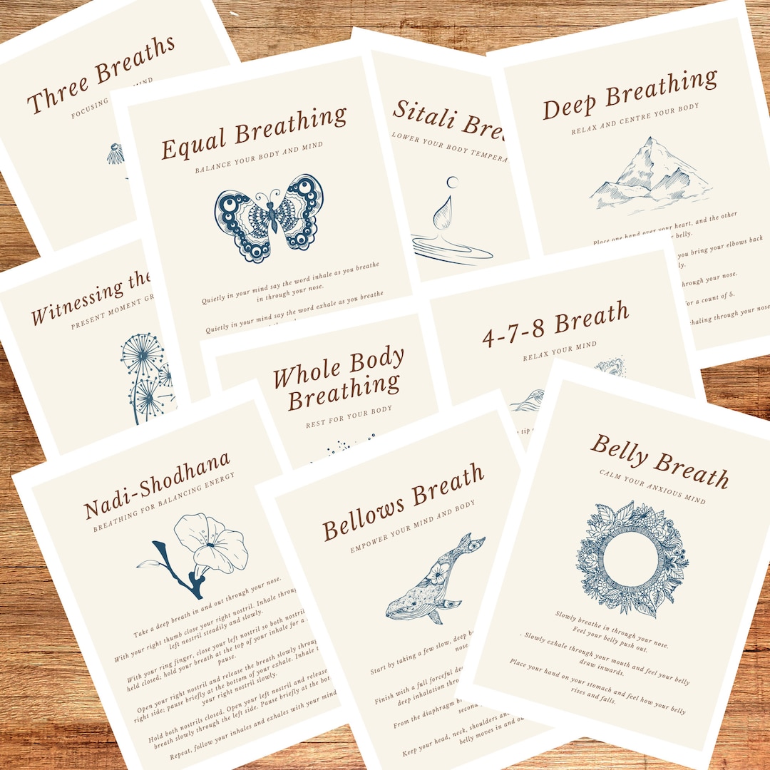 22 Powerful Mindful Breathing Exercises - Etsy