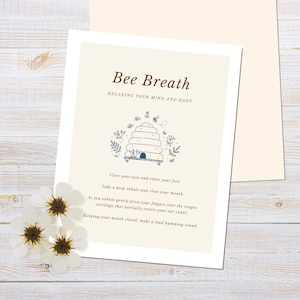 Mindful Breathing Exercise - Bee Breath - Etsy