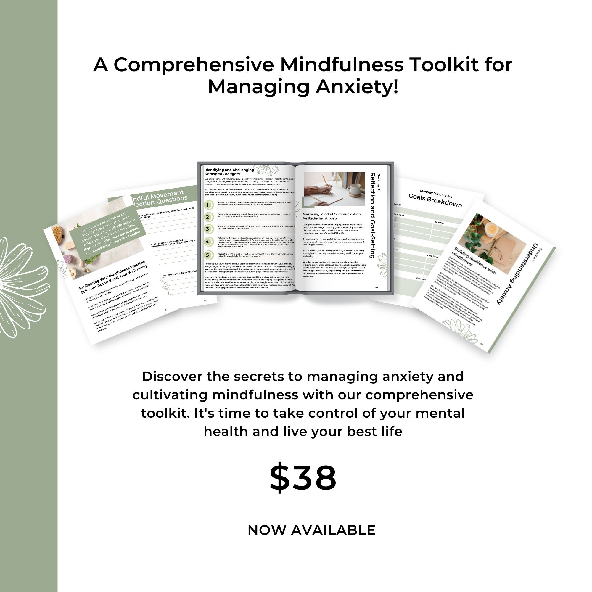 A Comprehensive Mindfulness Toolkit for Managing Anxiety Guided Journal ...