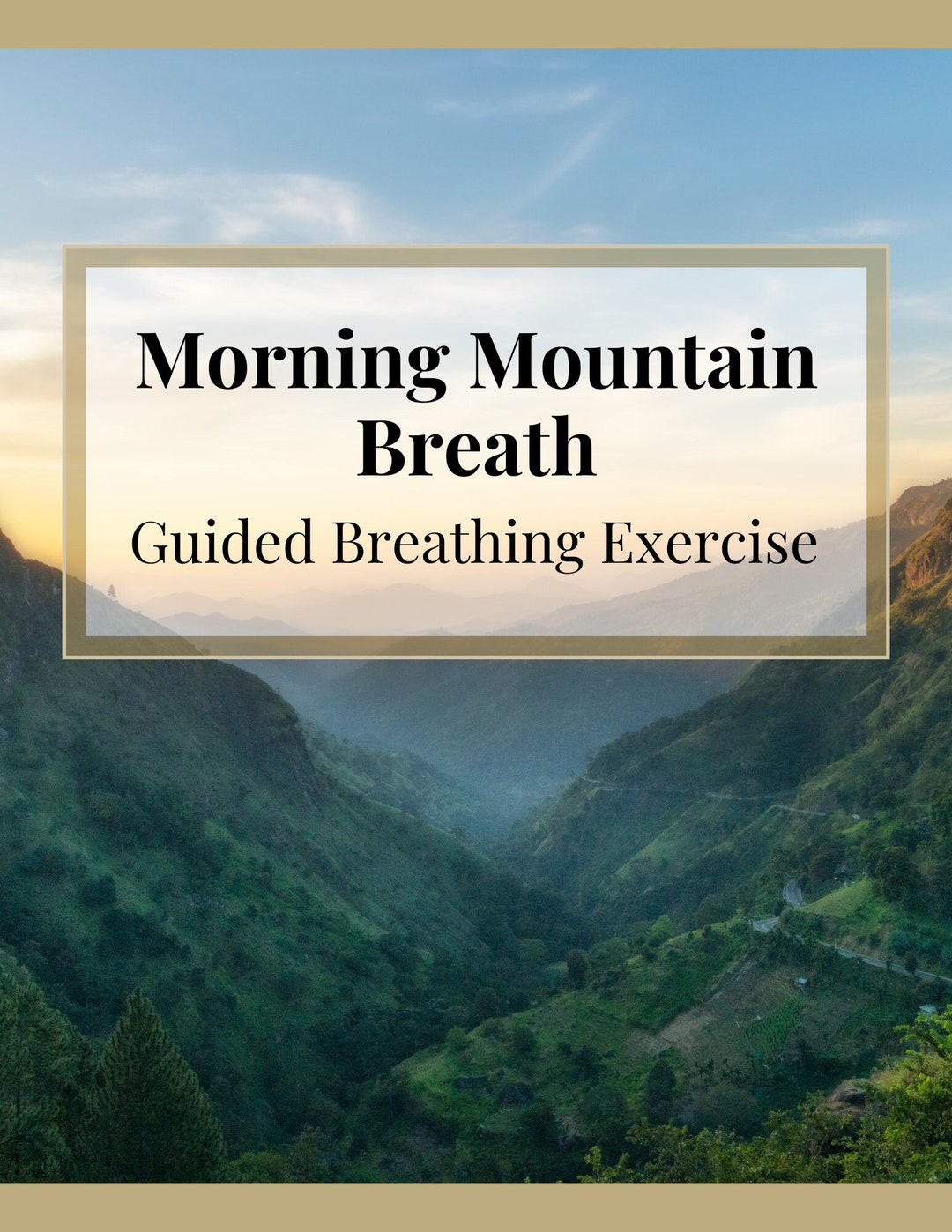 Powerful Breathing Exercise: Morning Mountain Breath | Guided Breathing ...